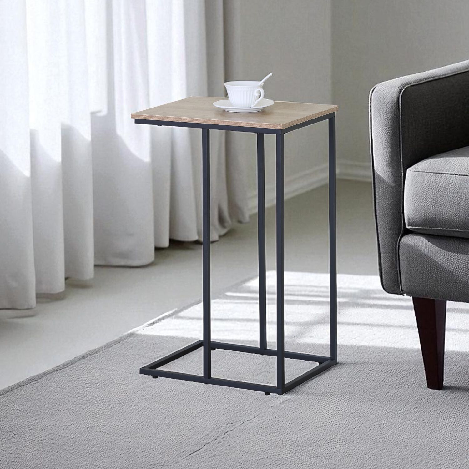 Bergstrom Pine Effect End Table - Home Store + More