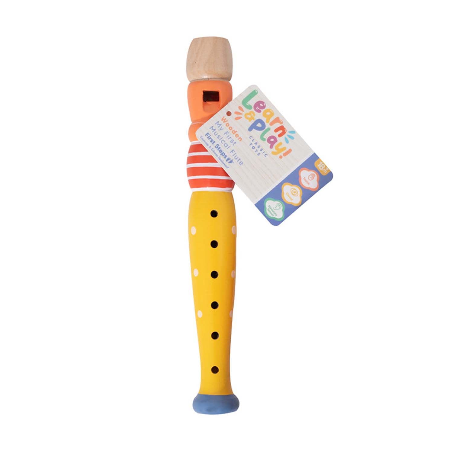 First Steps Learn & Play Flute Wooden Toy - Home Store + More