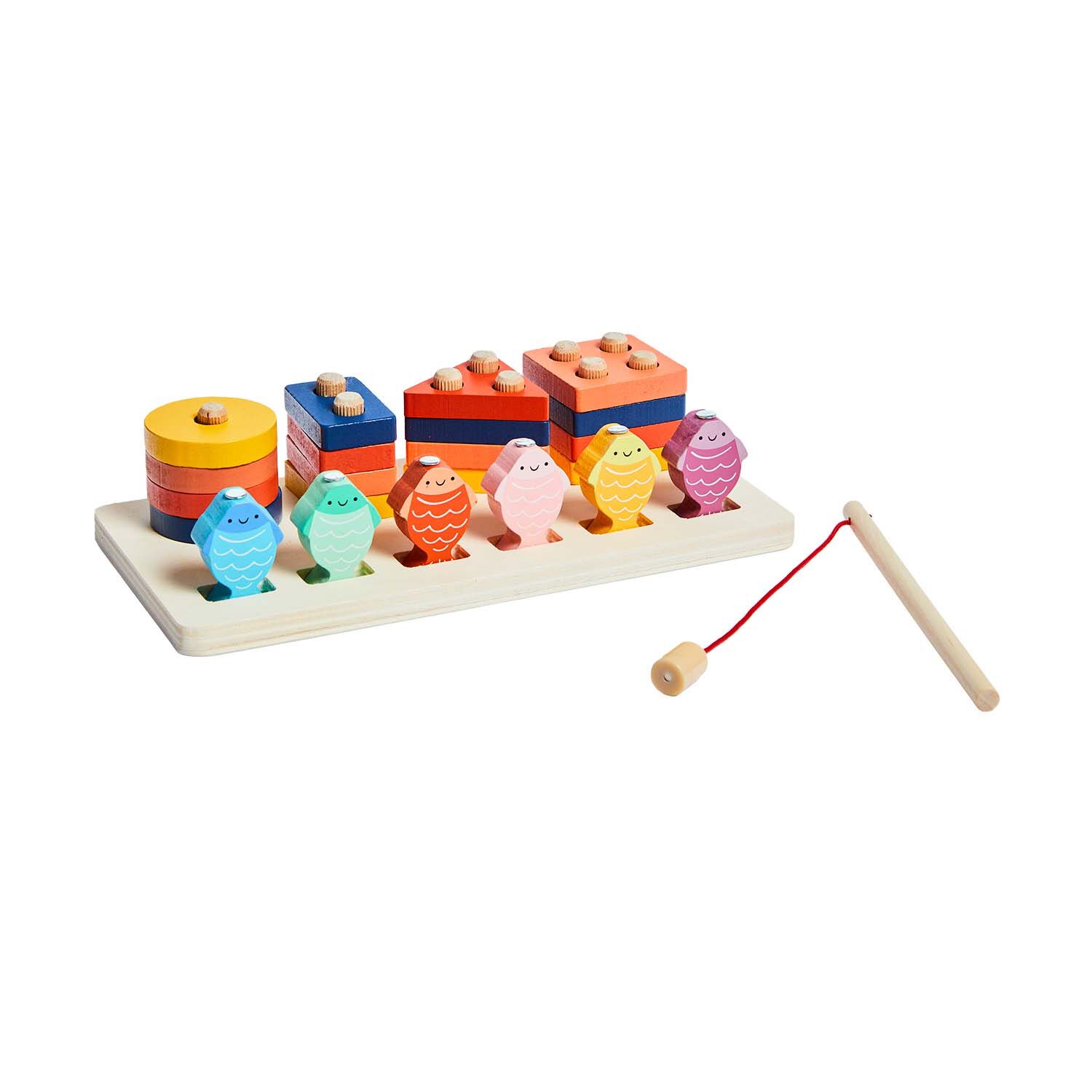 Learn & Play Stack & Sort Wooden Set - Home Store + More