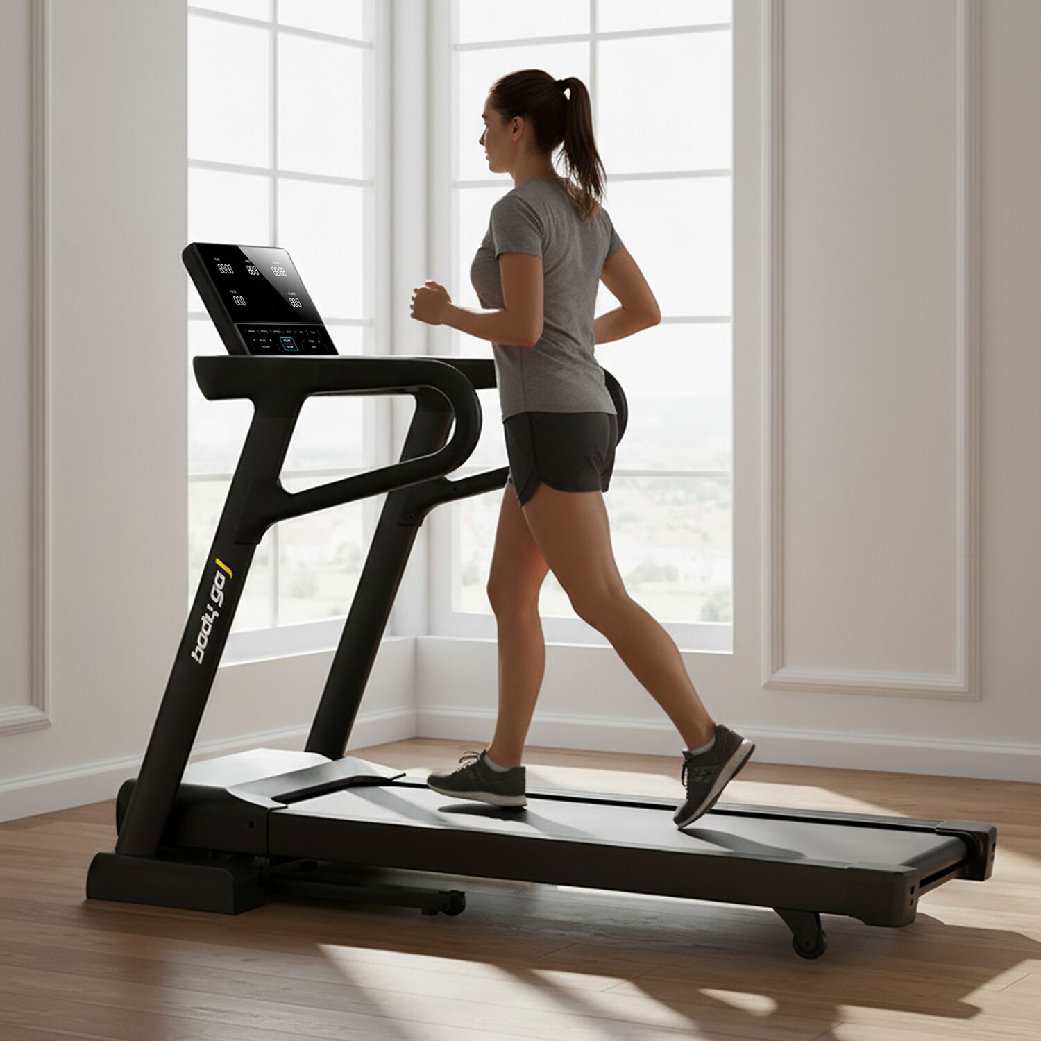 Body Go Deluxe Motorised Foldable Treadmill - Home Store + More