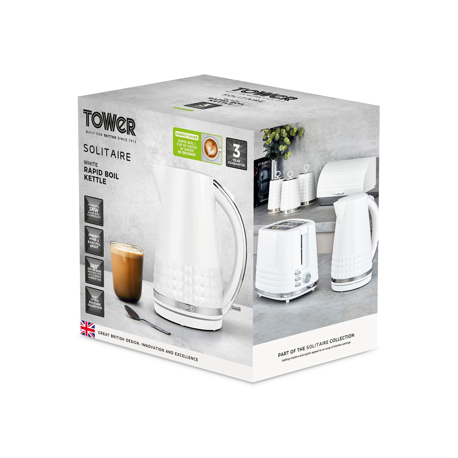 Tower Solitaire 1.5L Kettle - Home Store + More