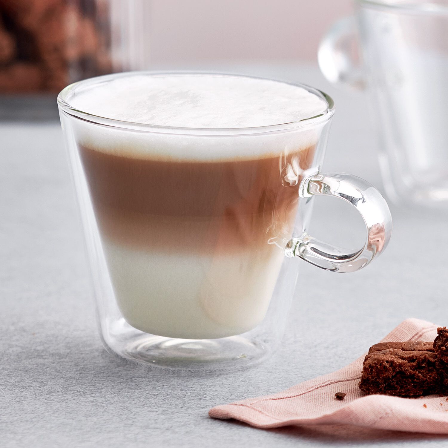 Judge 2 Double Wall 325ml V-Shape Glass Coffee Cup - Home Store + More