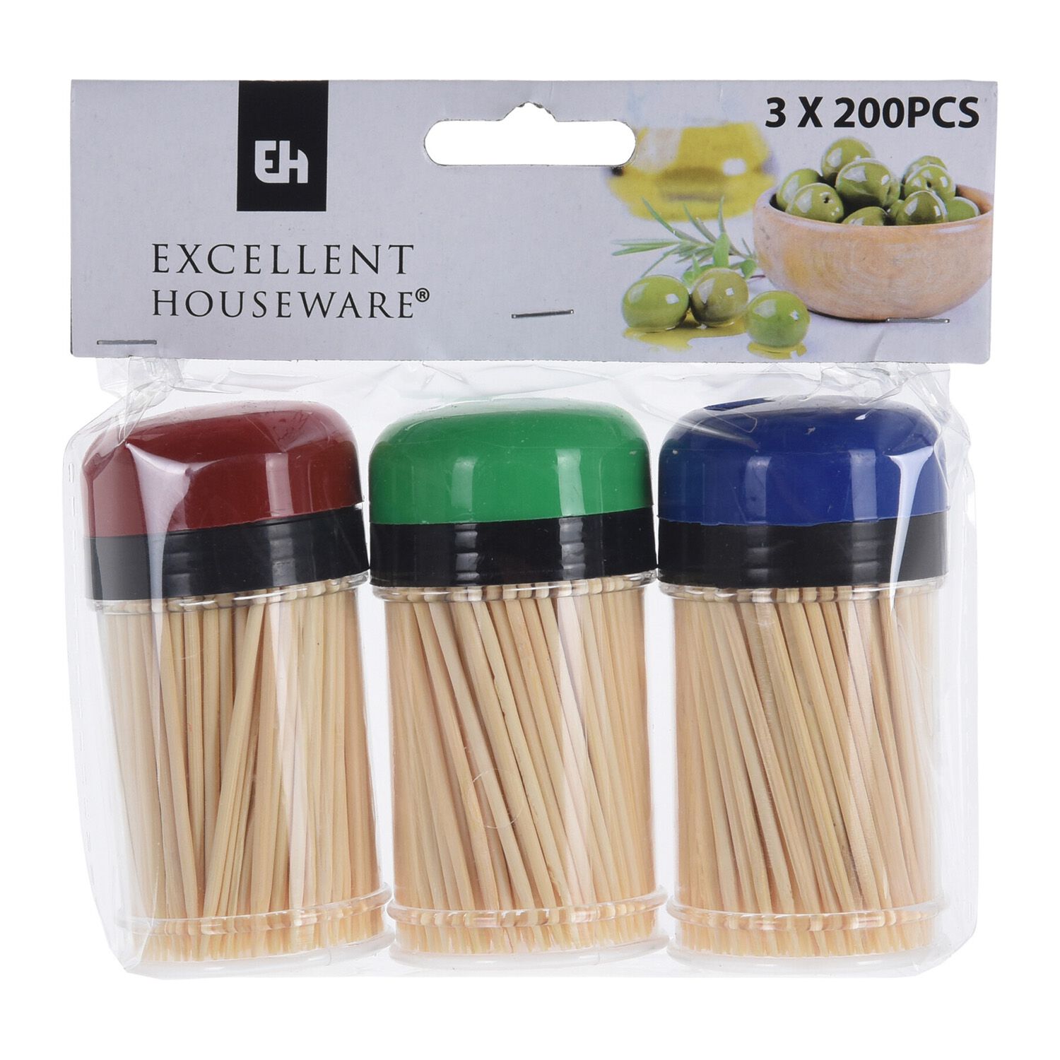 Excellent Houseware 200 Cocktail Sticks - Home Store + More