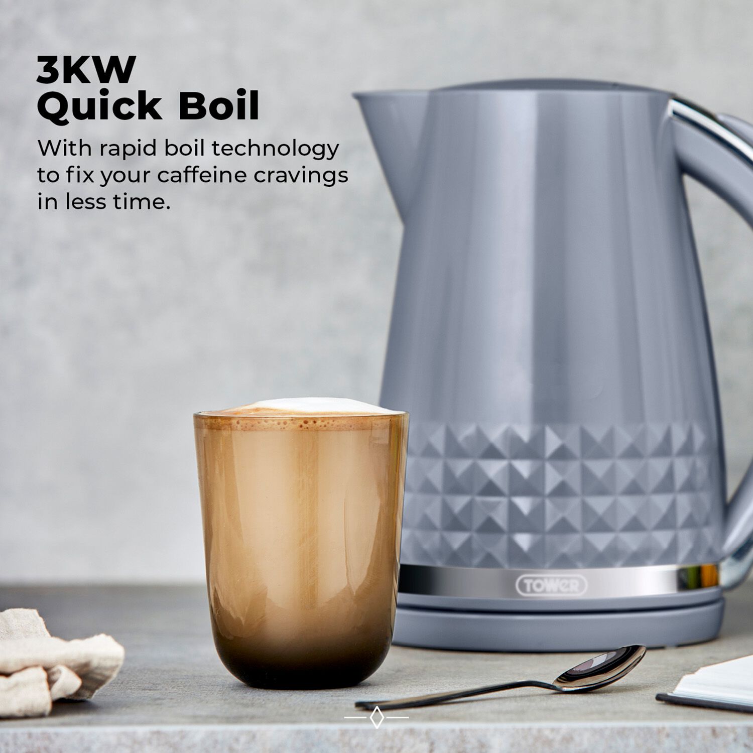 Tower Solitaire 1.5L Kettle - Home Store + More