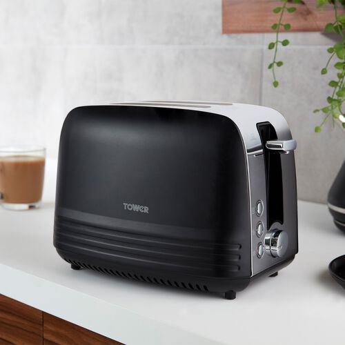 Tower Ash Black 2 Slice Toaster - Home Store + More