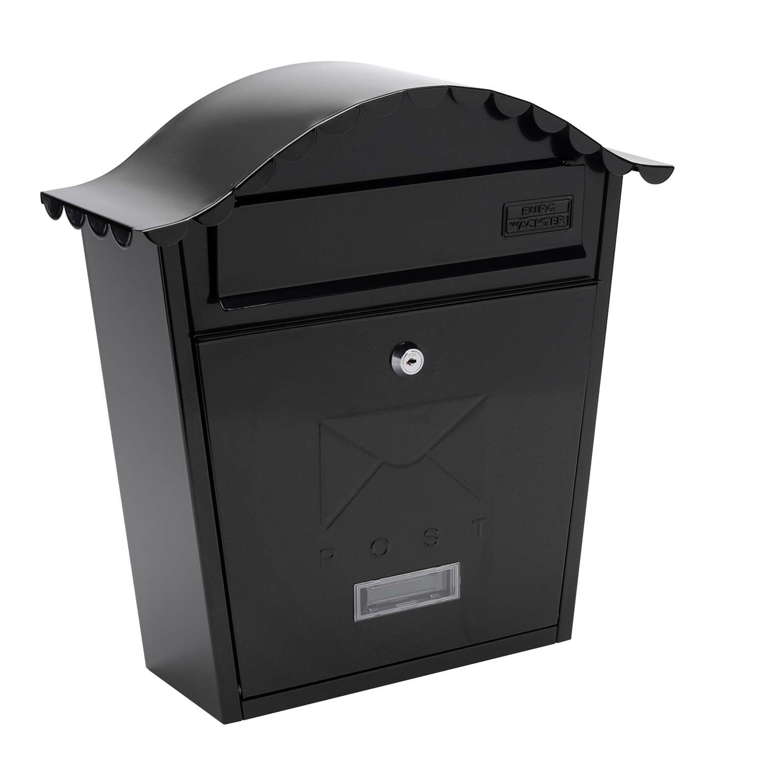 Steel Letterbox Classic Black - Home Store + More