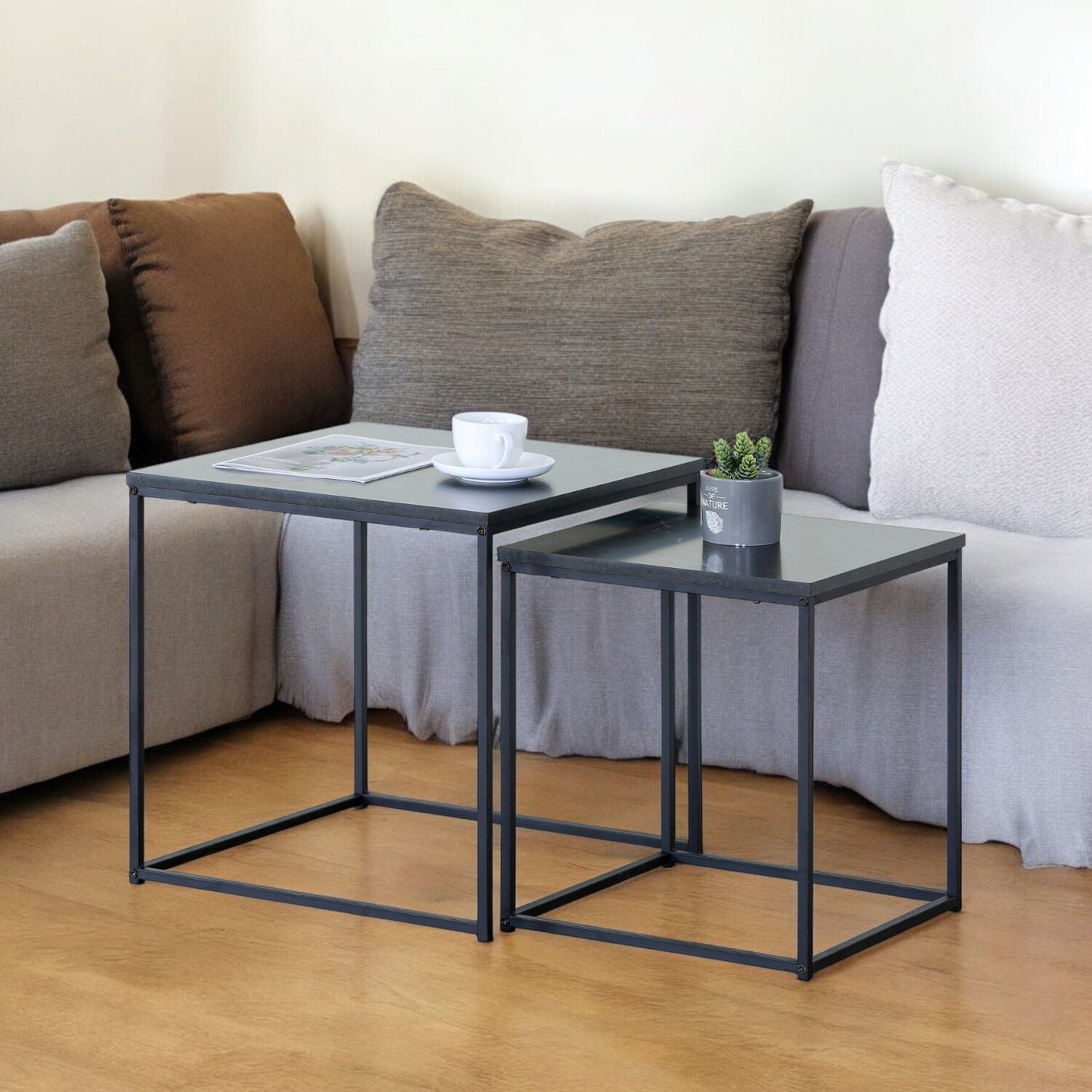 Bergstrom Marble Effect Nesting Tables - Home Store + More