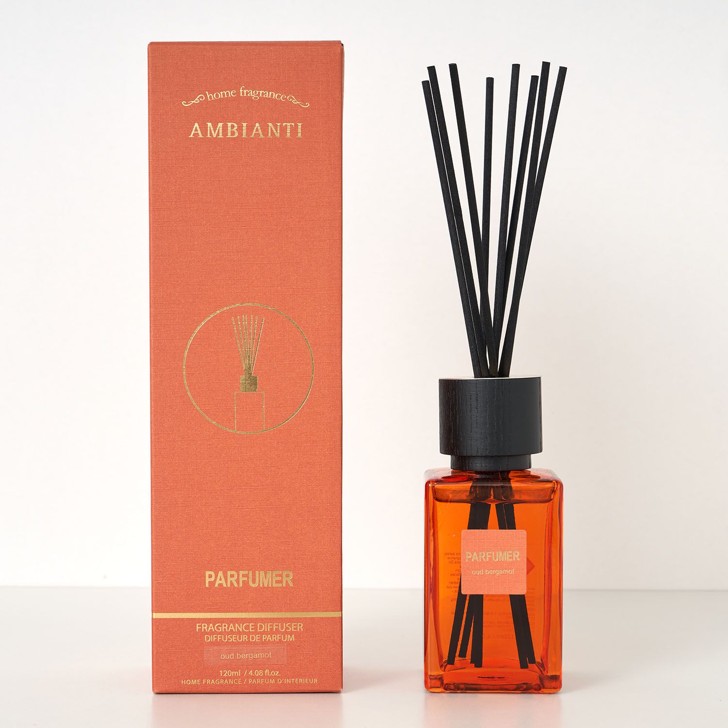 Ambianti Parfumer Oud & Bergamot 120ml Diffuser - Home Store + More