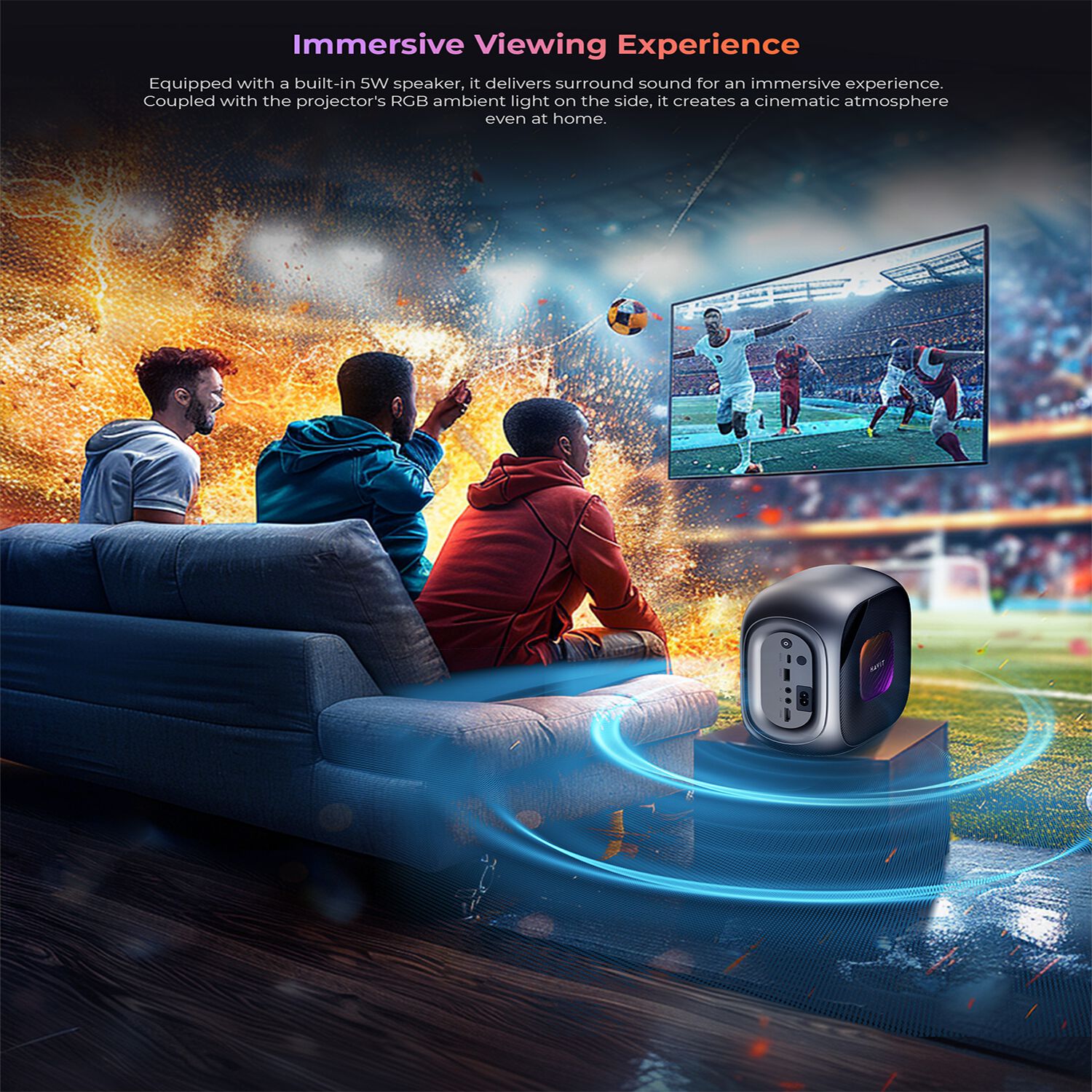 Havit Pro Smart Projector - Home Store + More