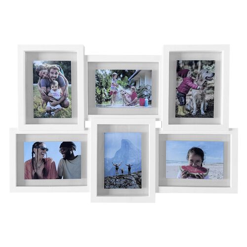 6 Multi Aperture Frame White - Home Store + More