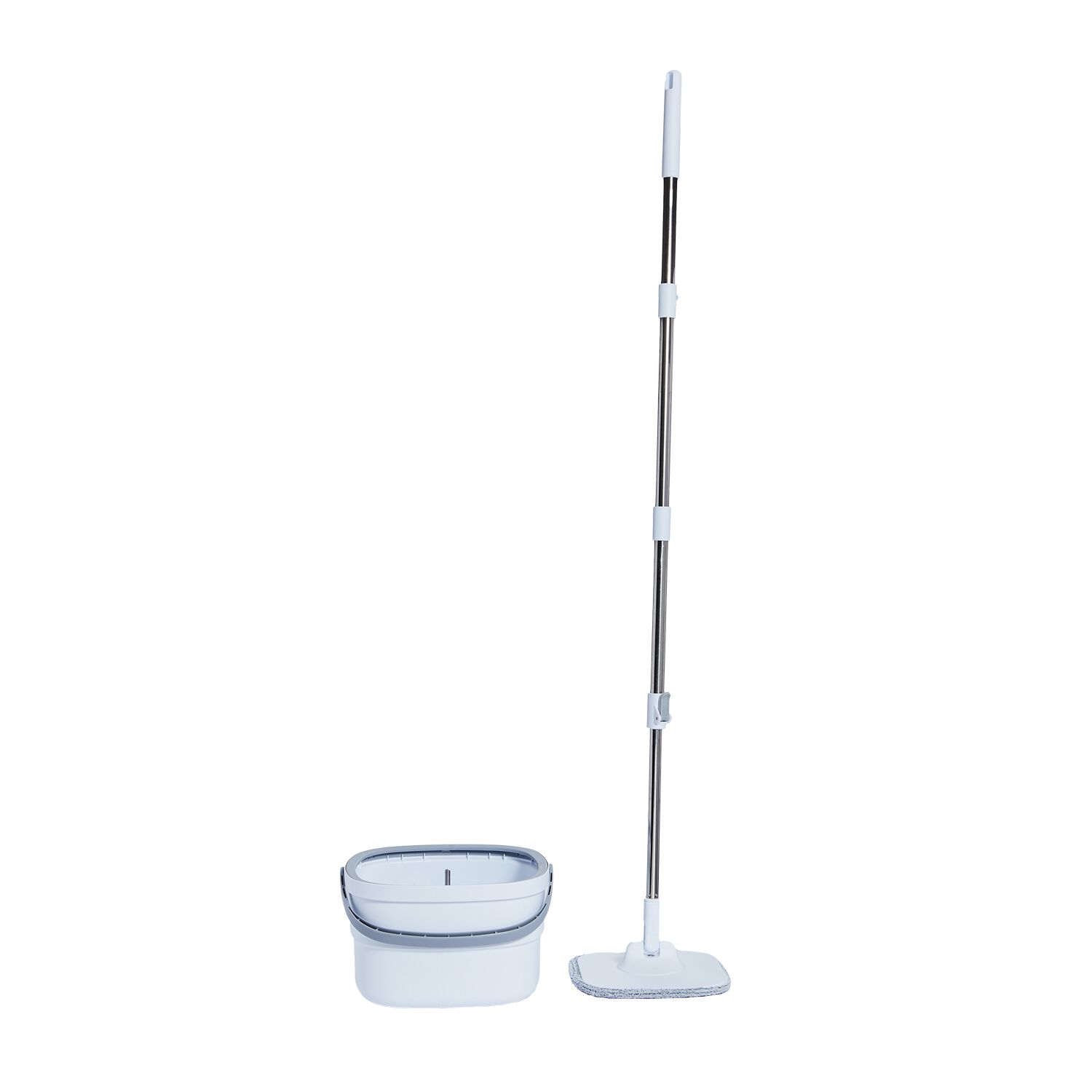 Gleam Clean Sheen Square Spin Flat Mop with Bucket - Home Store + More