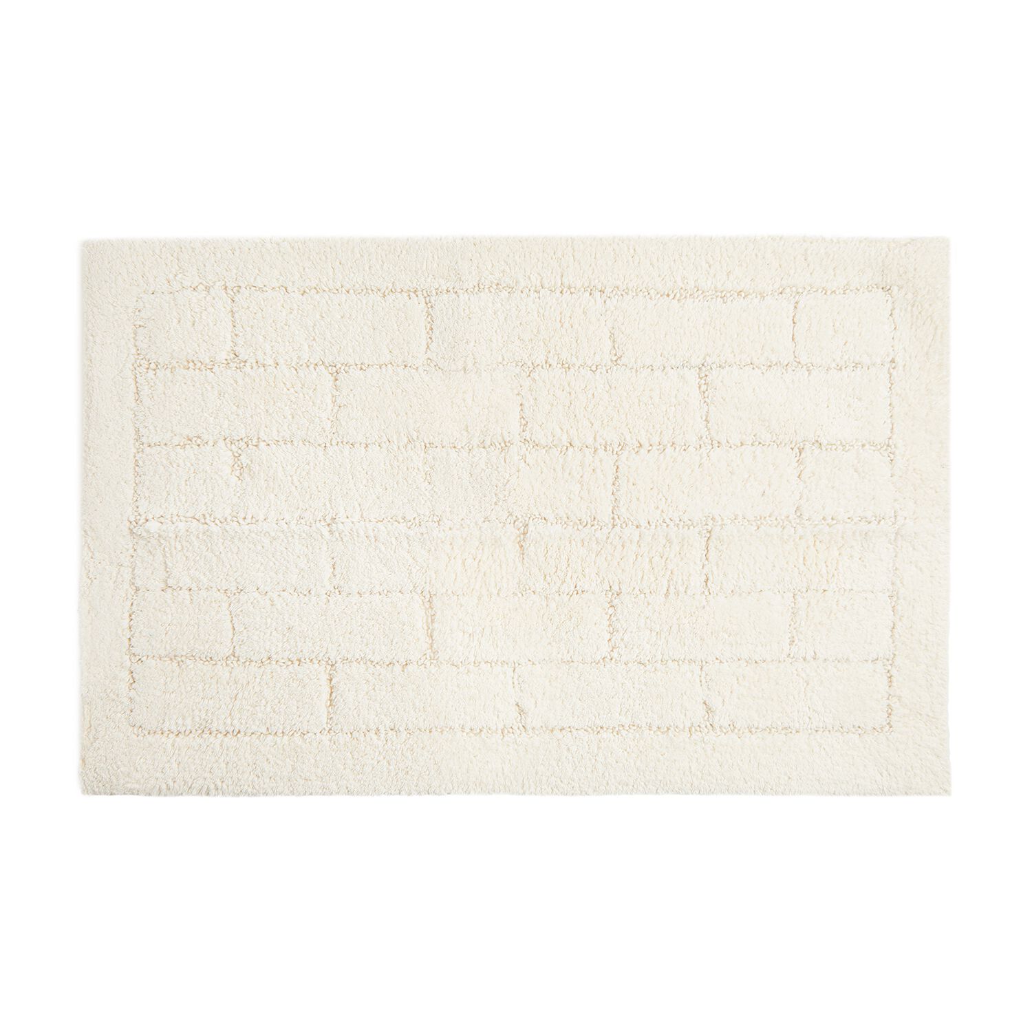 Cotton Brick Bath Mat 50cm x 80cm Home Store More