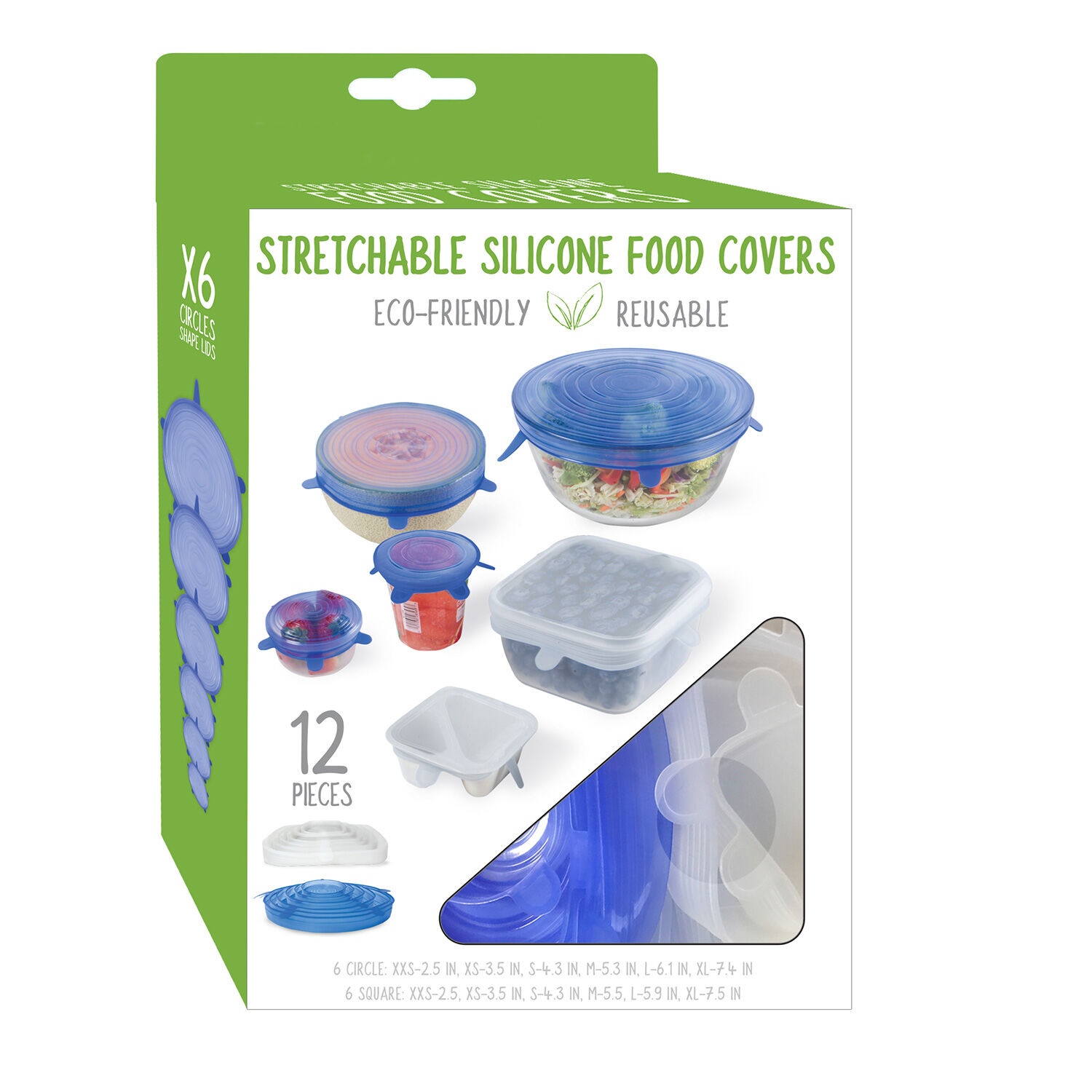 Stretch Food Covers 12 Pack - Home Store + More