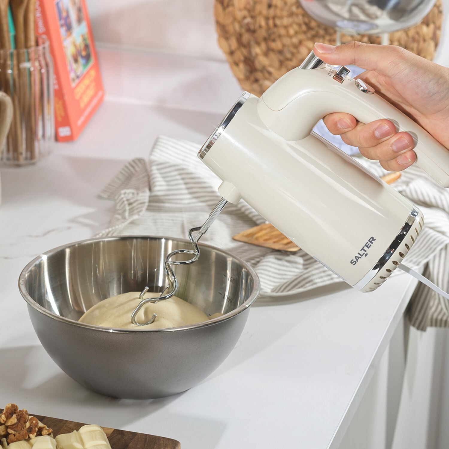 Salter Retro Cream Hand Mixer - Home Store + More