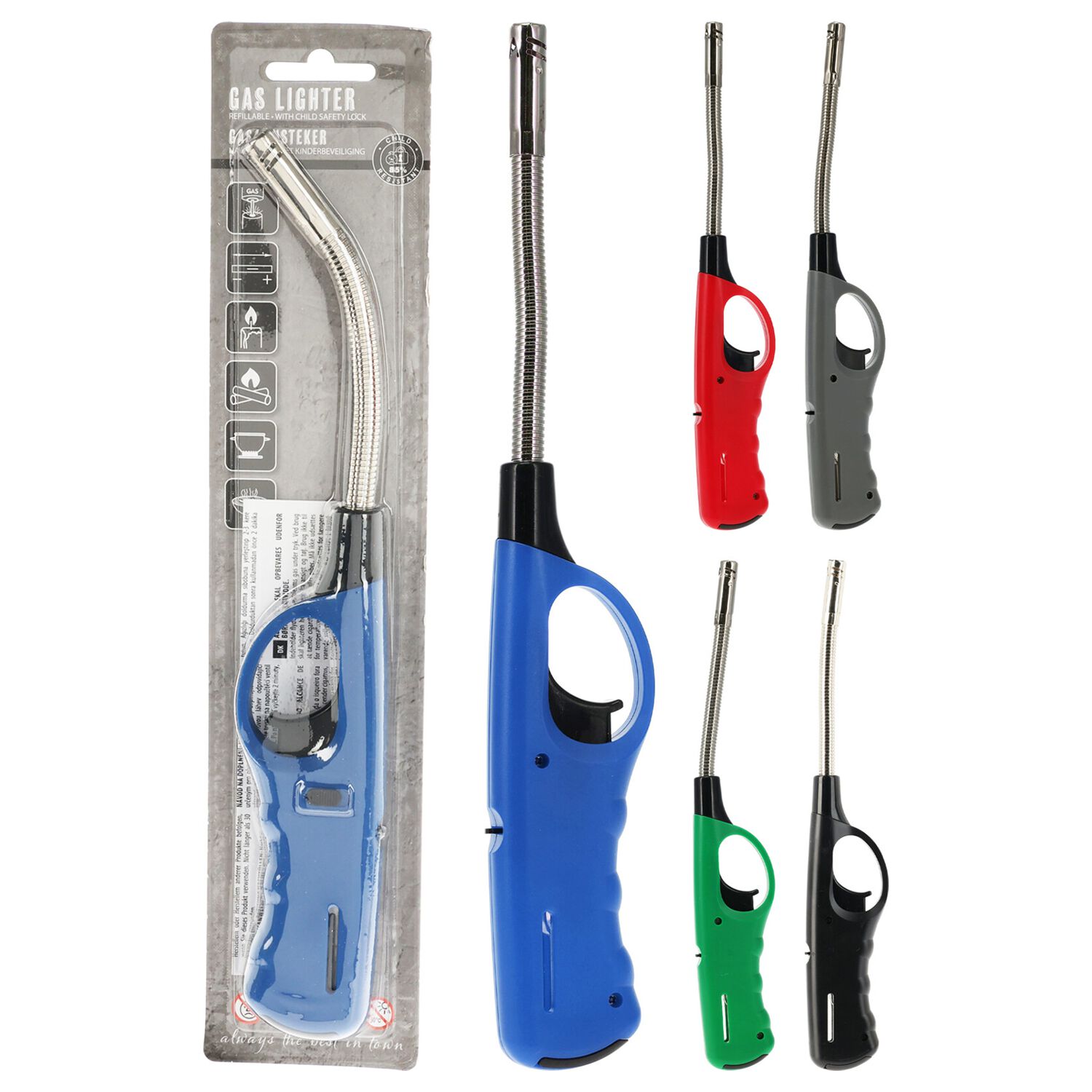 Refillable Gas Lighter - Assorted - Home Store + More