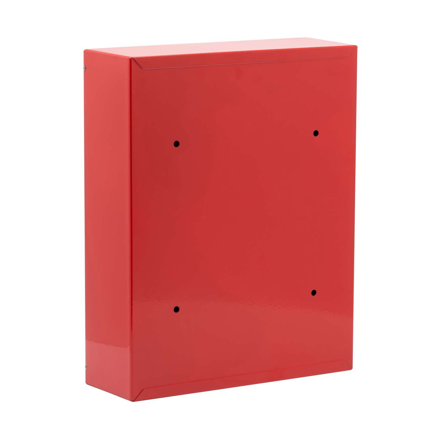 Steel Letterbox Compact Pillarbox Red - Home Store + More
