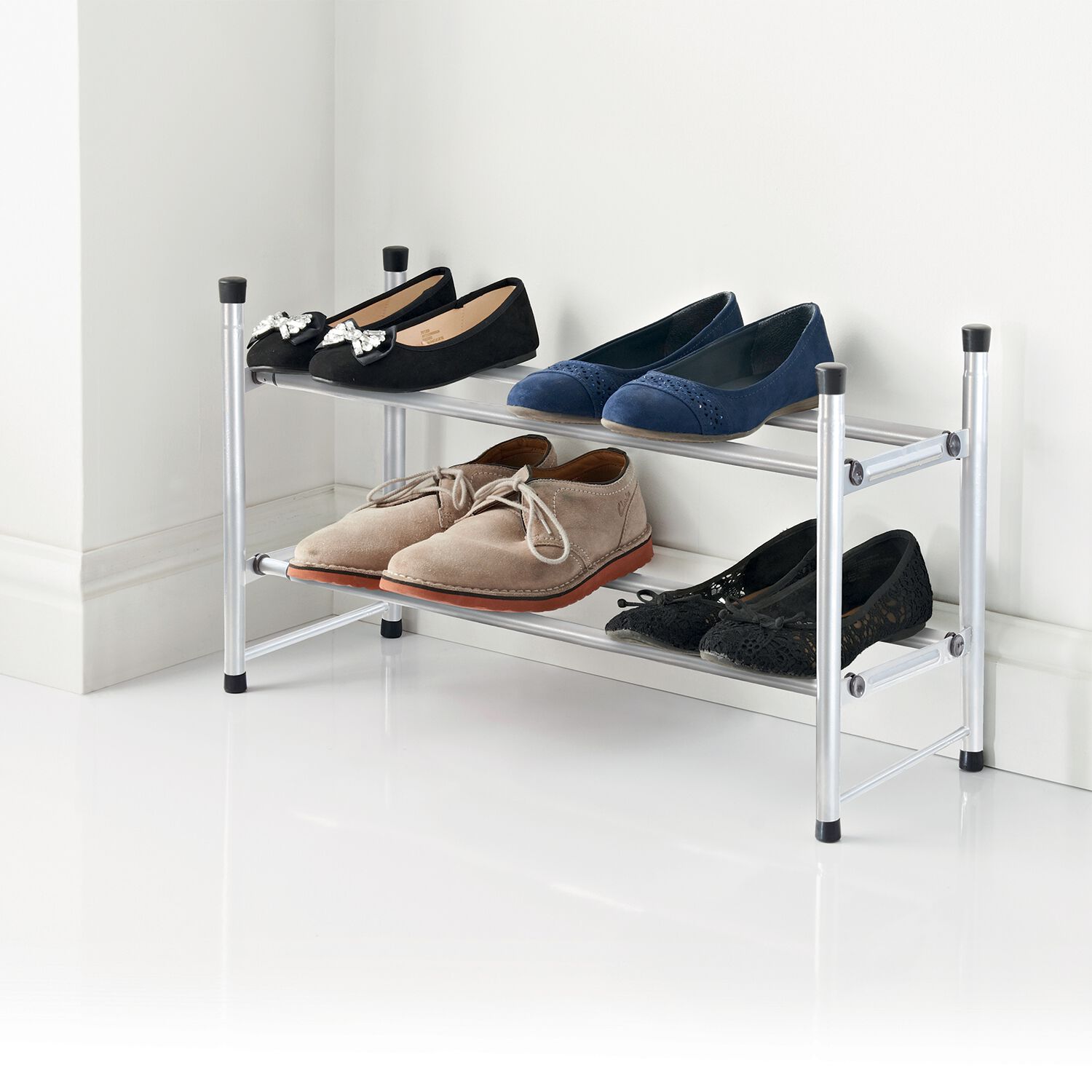 Forma Extendable 2 Tier Shoe Rack - Home Store + More