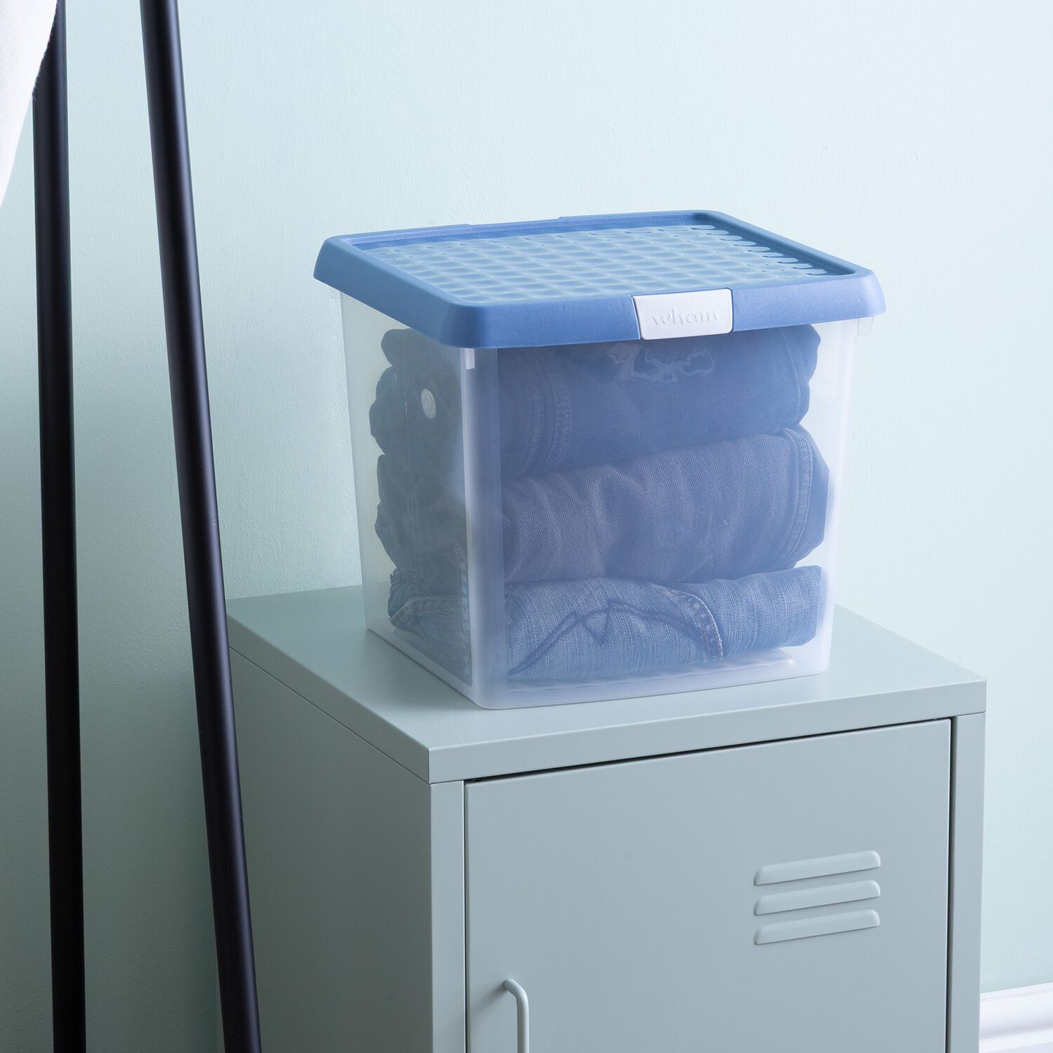 Wham Blue Clip Top Storage Box With Lid - Home Store + More