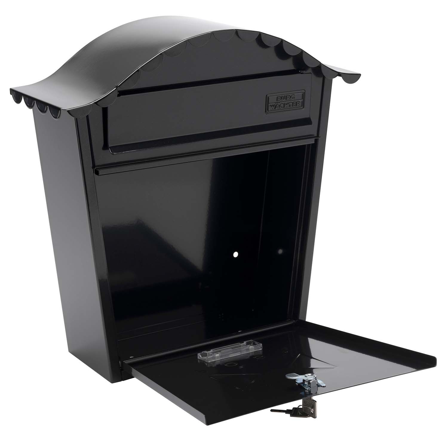 Steel Letterbox Classic Black - Home Store + More