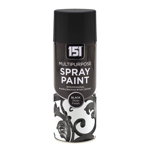 Gloss Black Spray Paint 400ml - Home Store + More