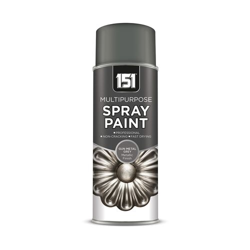 Metallic Gloss Gun Metal Grey Spray Paint - Home Store + More