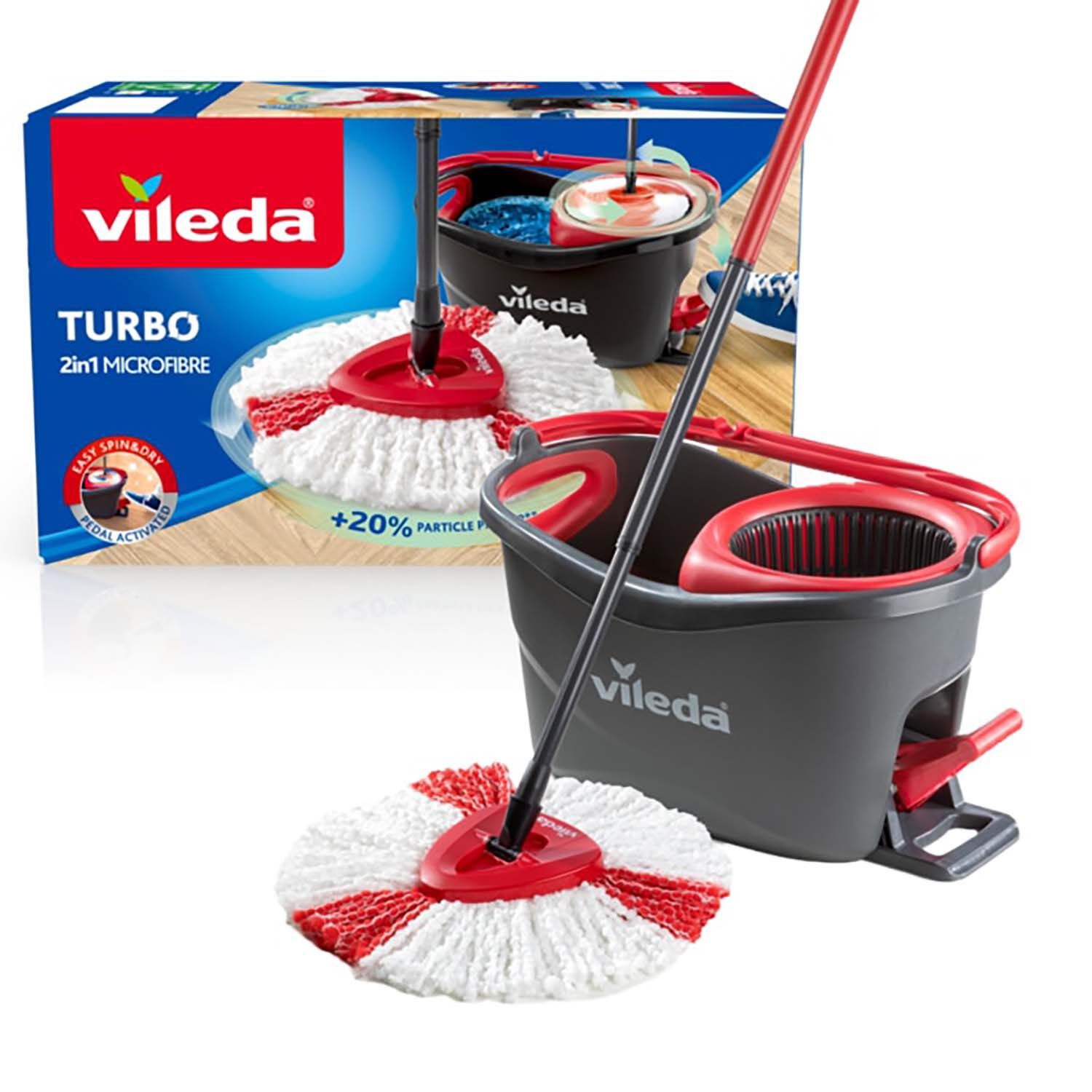 Vileda Turbo Smart Spin Mop - Home Store + More