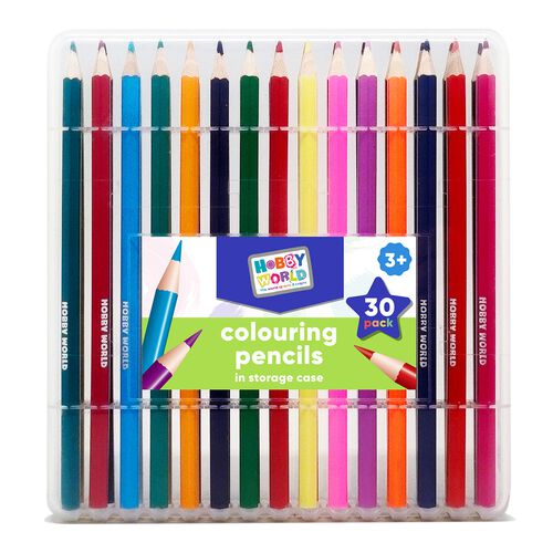 30 Pack Colouring Pencils In Case - Home Store + More