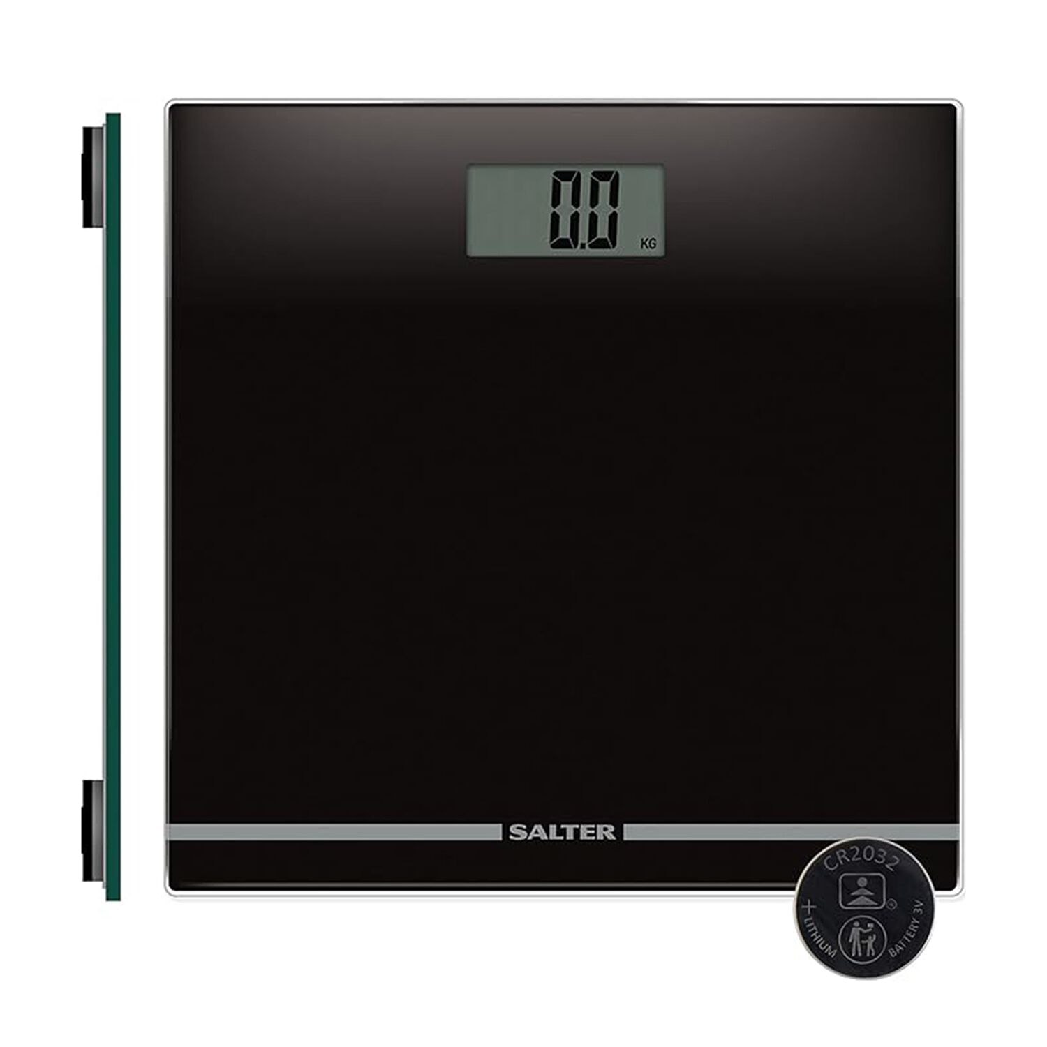 Salter Large Display Electronic Glass Scale Black - Home Store + More