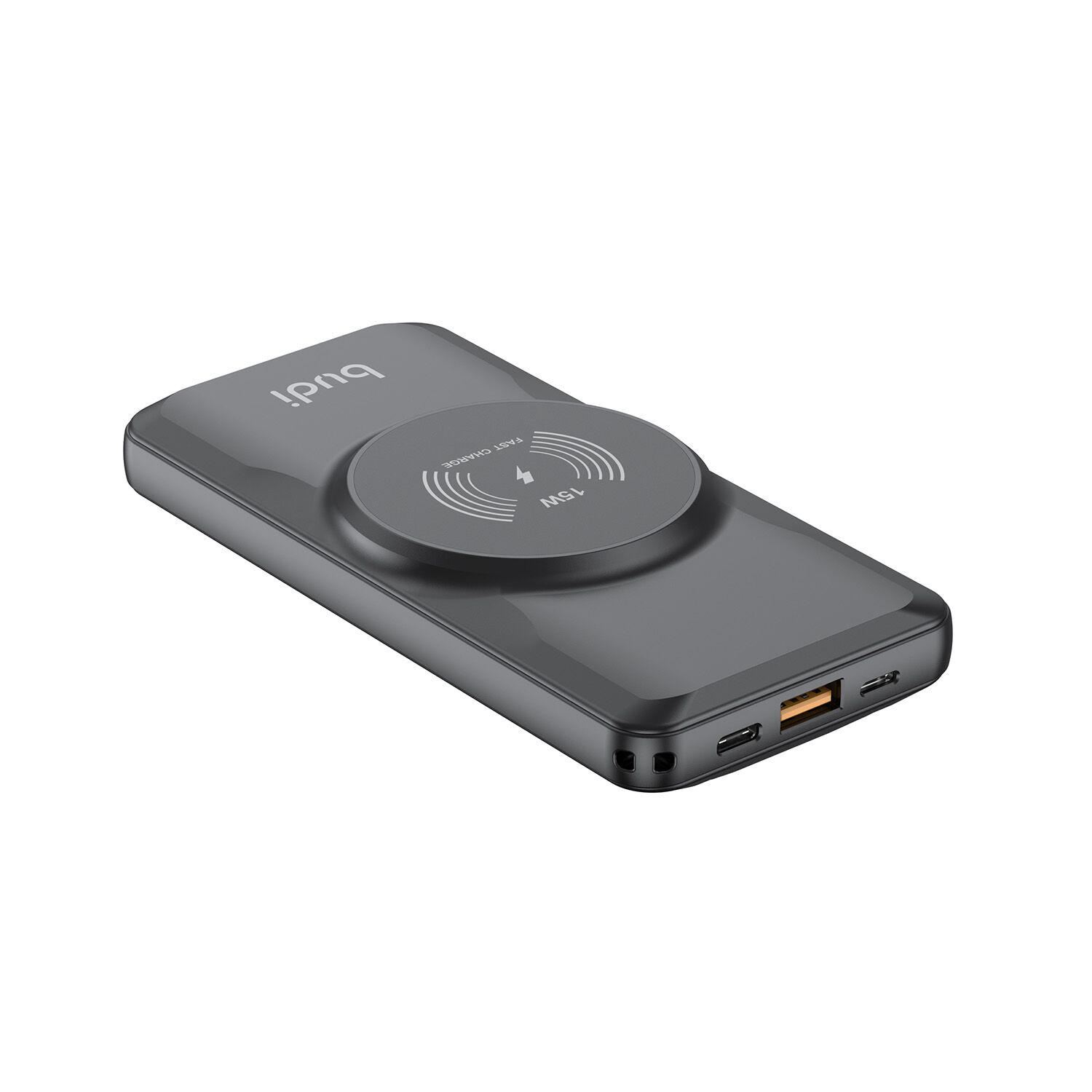 Budi Black 10000mAh Power Bank with Wireless - Home Store + More