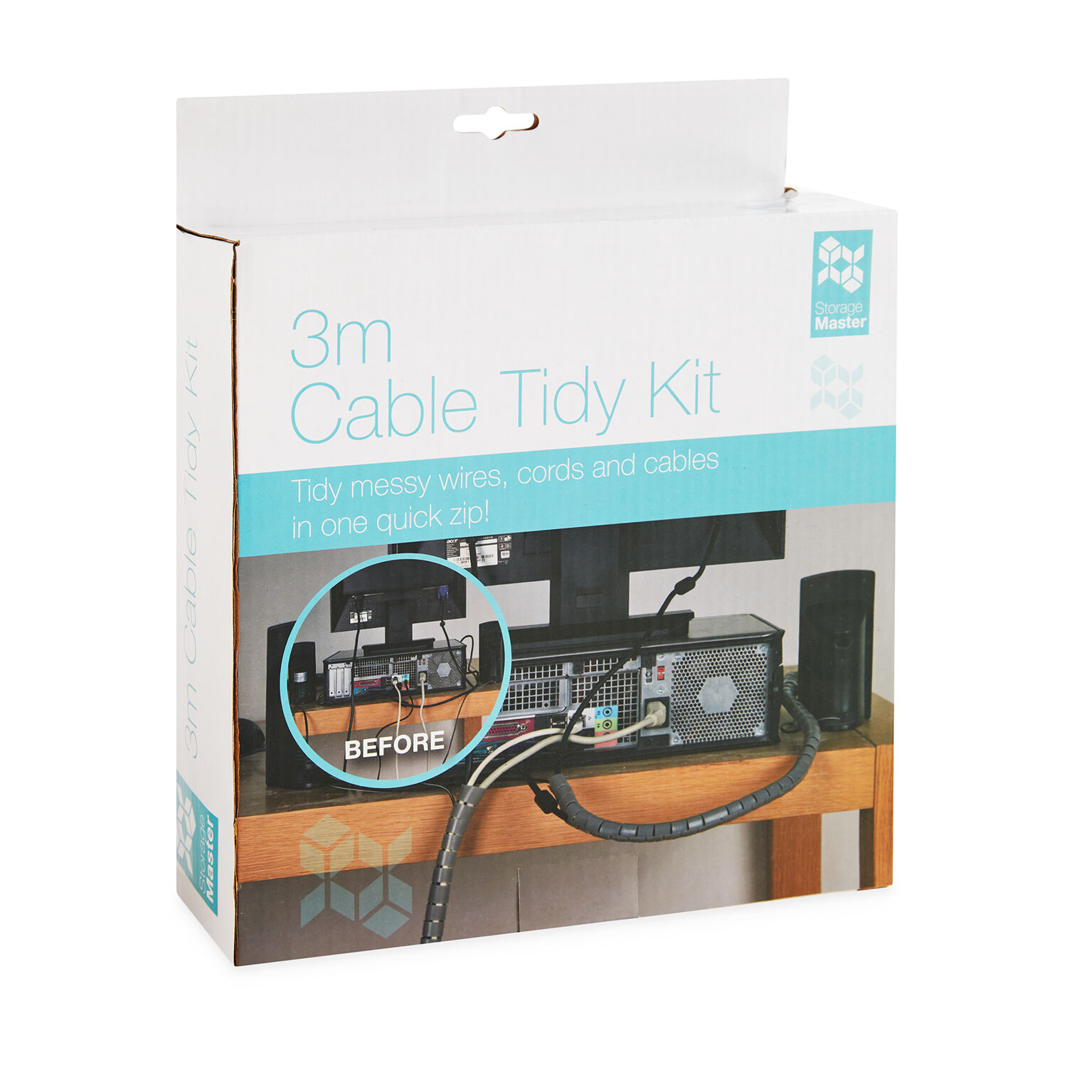 Storage Master 3m Cable Tidy Kit - Home Store + More