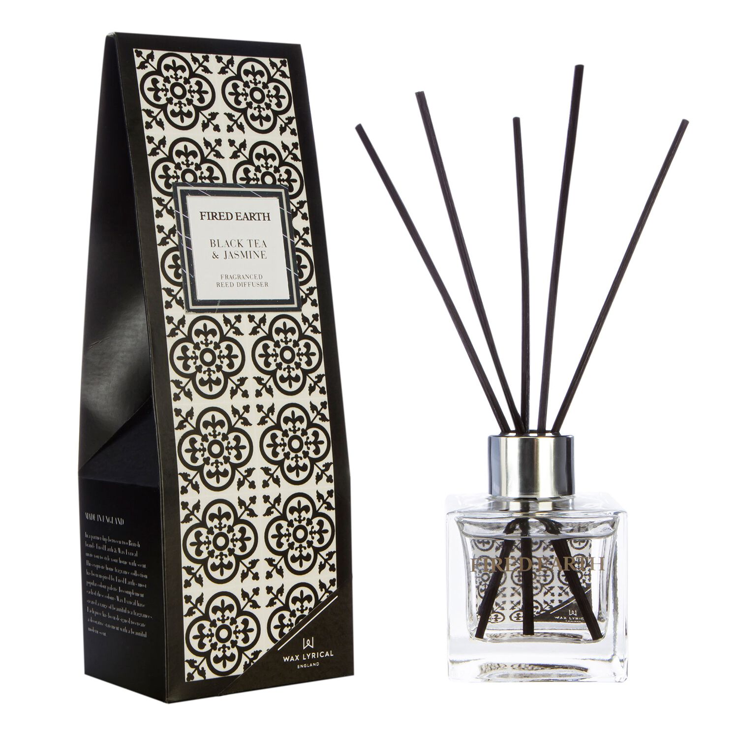 Fired Earth 100ml Black Tea & Jasmine Diffuser - Home Store + More