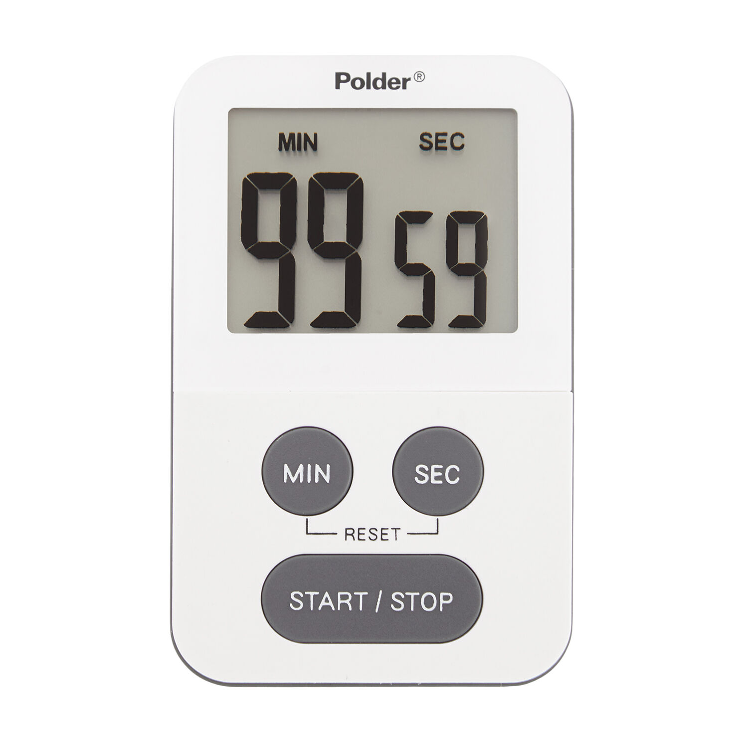 Polder 100 Minute Mini Timer - White - Home Store + More
