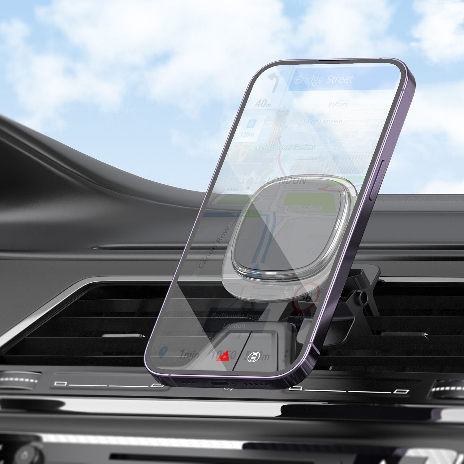 Budi Universal Magnetic Air Vent Car Phone Holder - Home Store + More