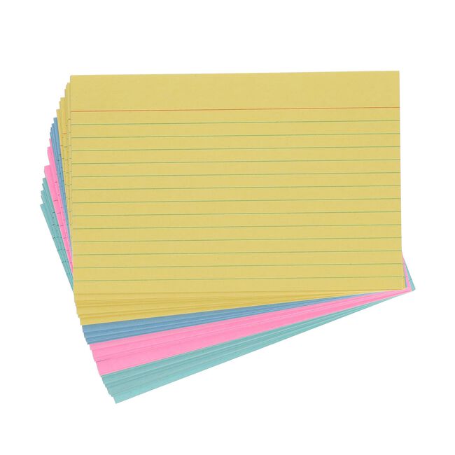 Concept 6" x 4" Ruled Record Cards 100 Pack - Home Store + More