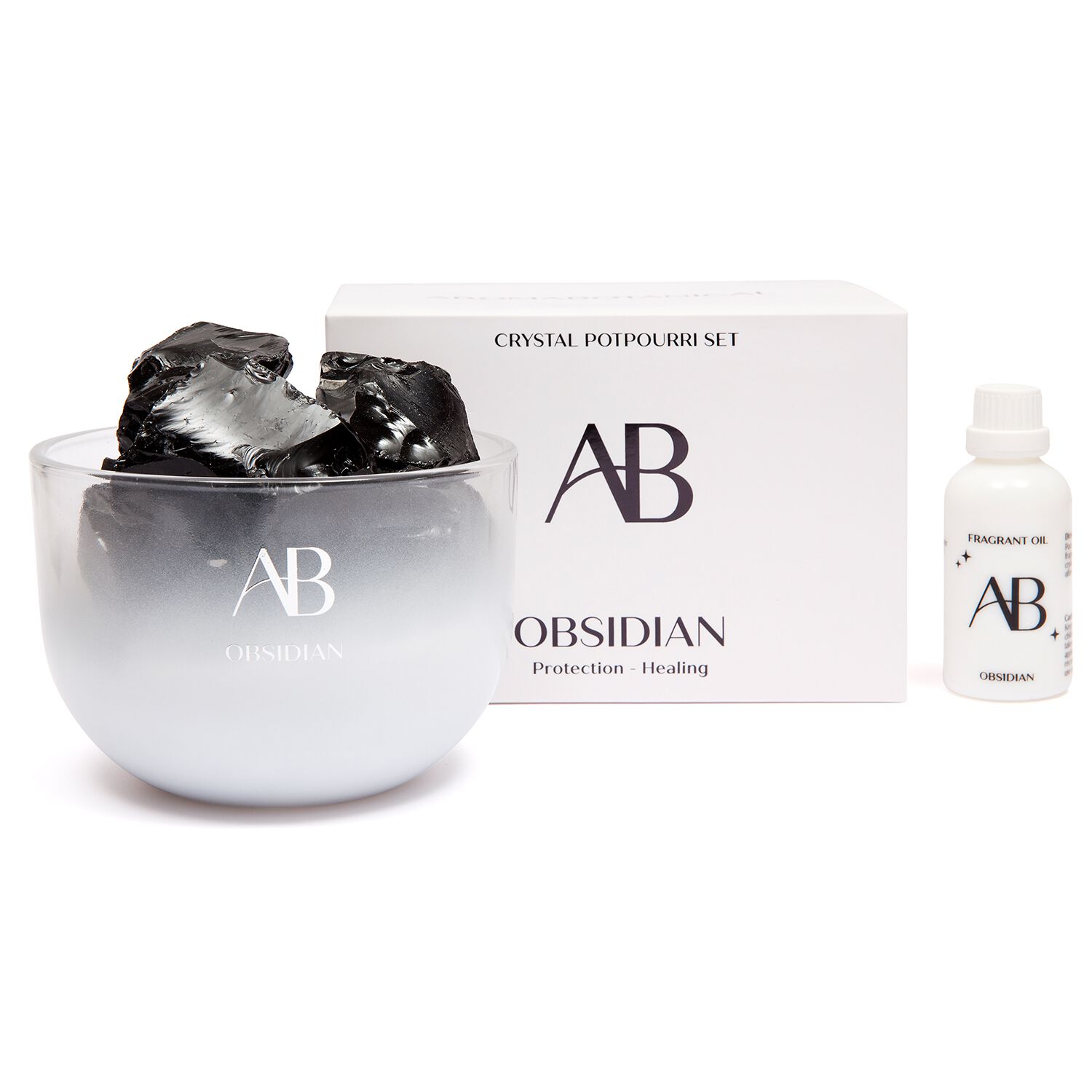 AB Crystal Obsidian Crystal Diffuser - Home Store + More