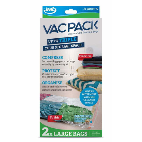 JML Vac Pac Replacement Bags Large x 2 - Home Store + More