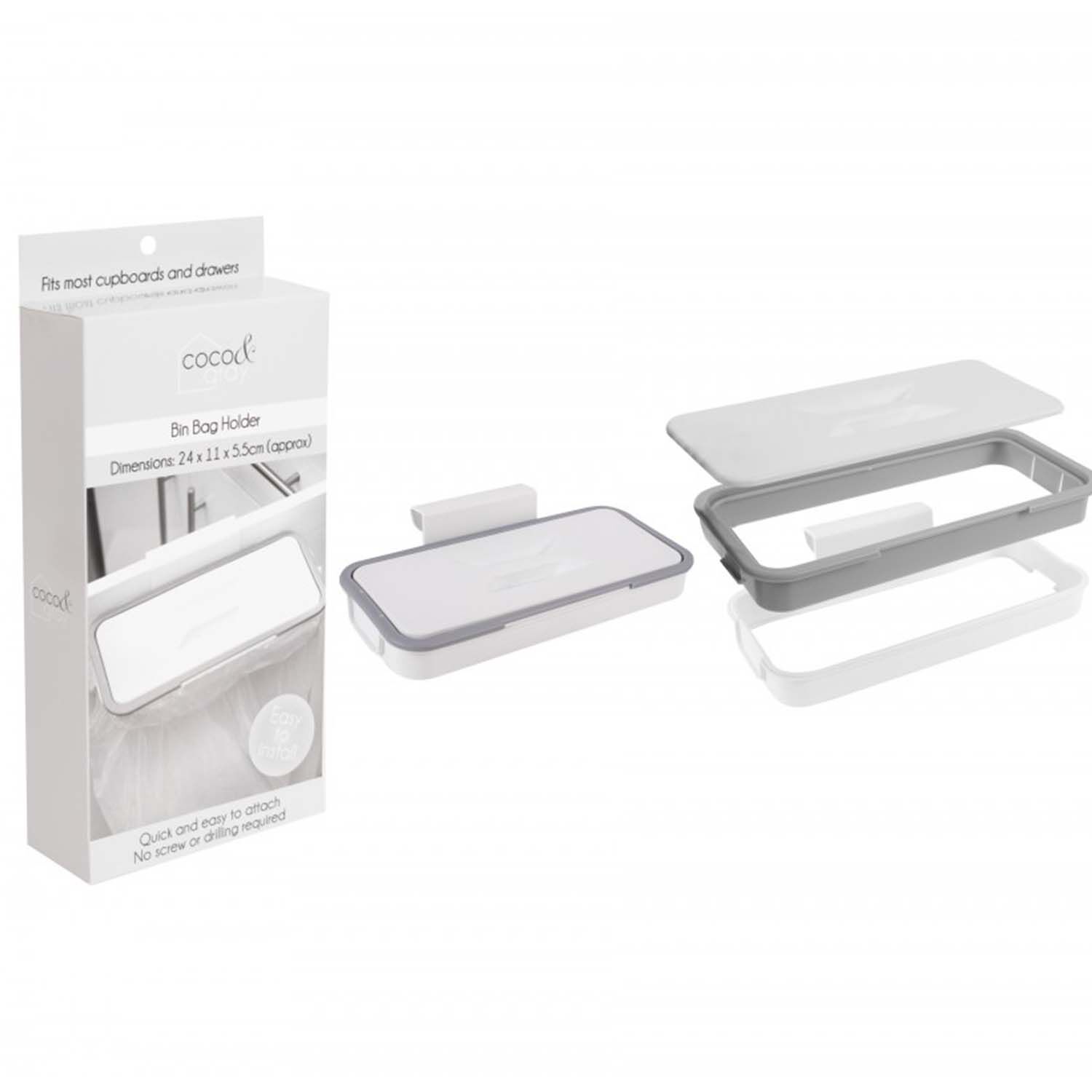 Bin Bag Holder 24 x 11 x 5.5cm - Home Store + More