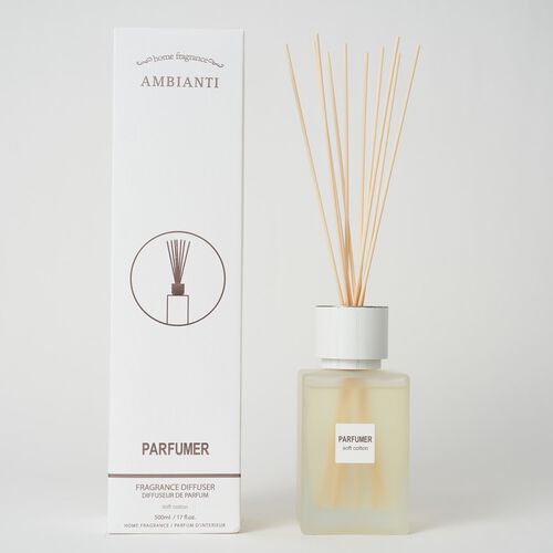 Ambianti Parfumer Soft Cotton 500ml Reed Diffuser - Home Store + More