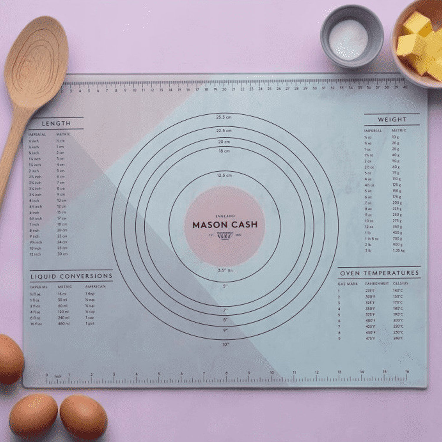 Mason Cash Glass Pastry Measuring Board - Home Store + More