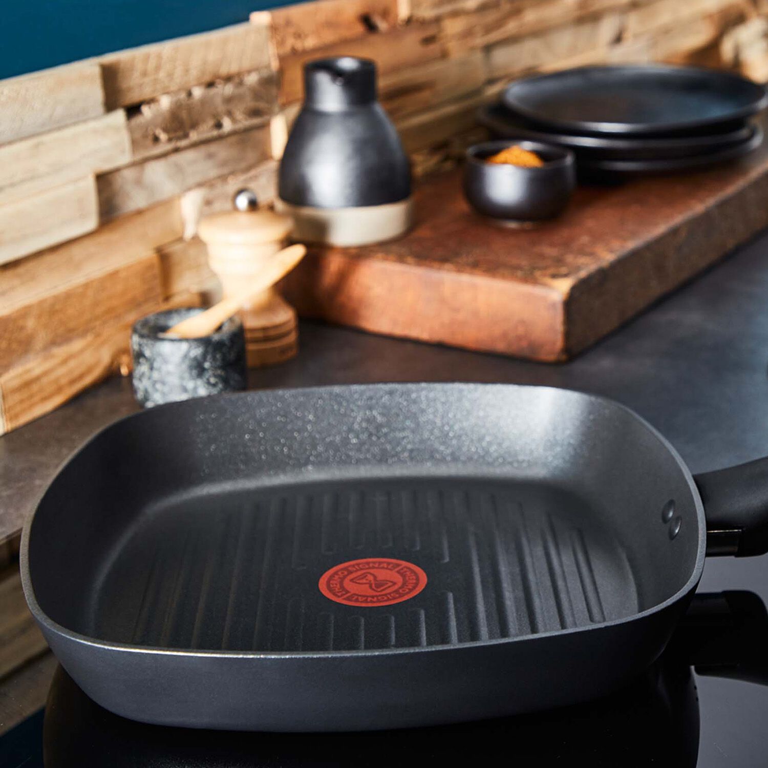 Tefal Titanium Excellence Square Griddle Pan 26cm - Home Store + More