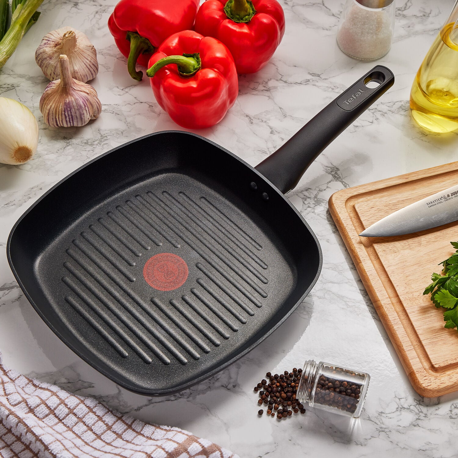 Tefal Titanium Excellence Square Griddle Pan 26cm - Home Store + More