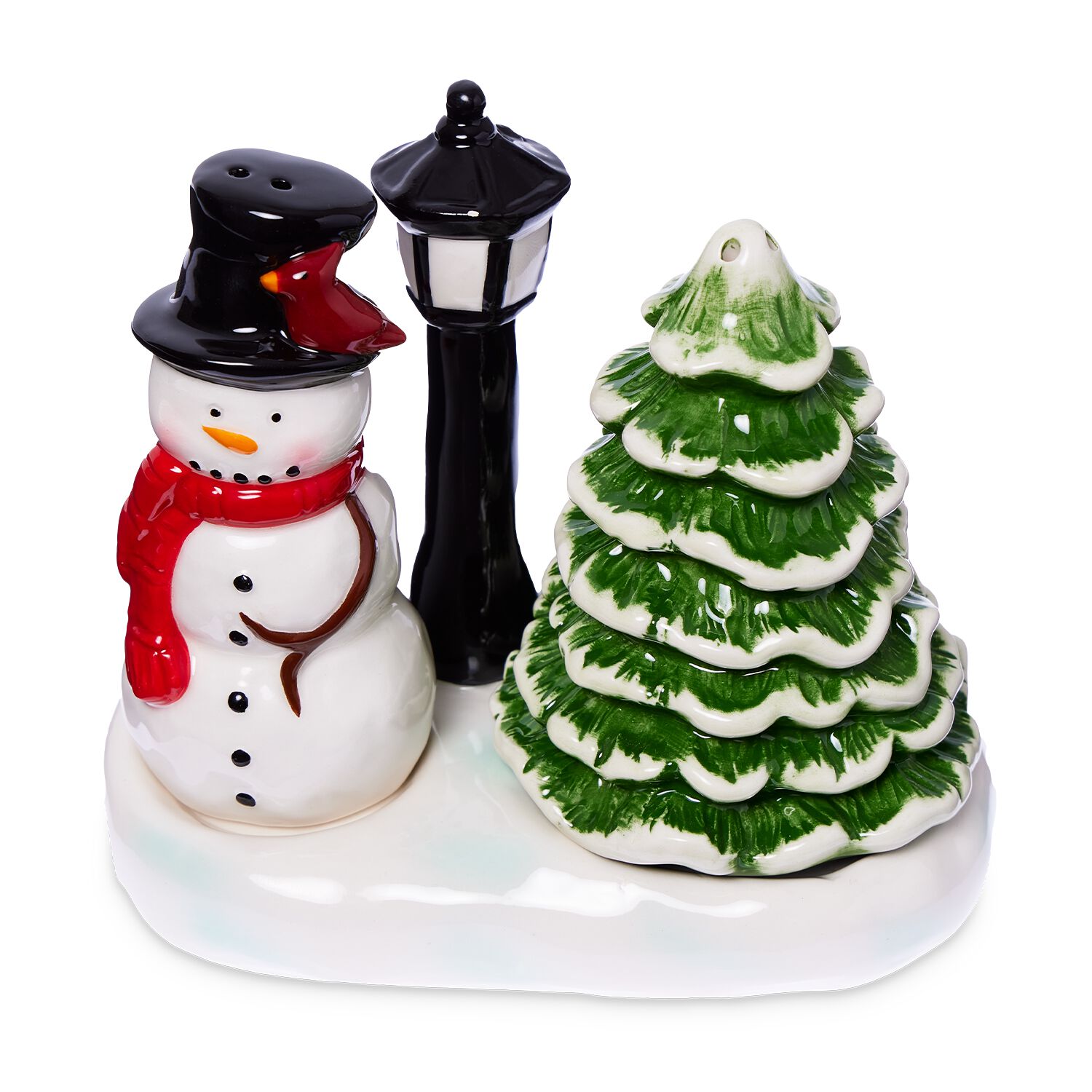 Snowman And Tree Salt And Pepper Shaker Home Store More
