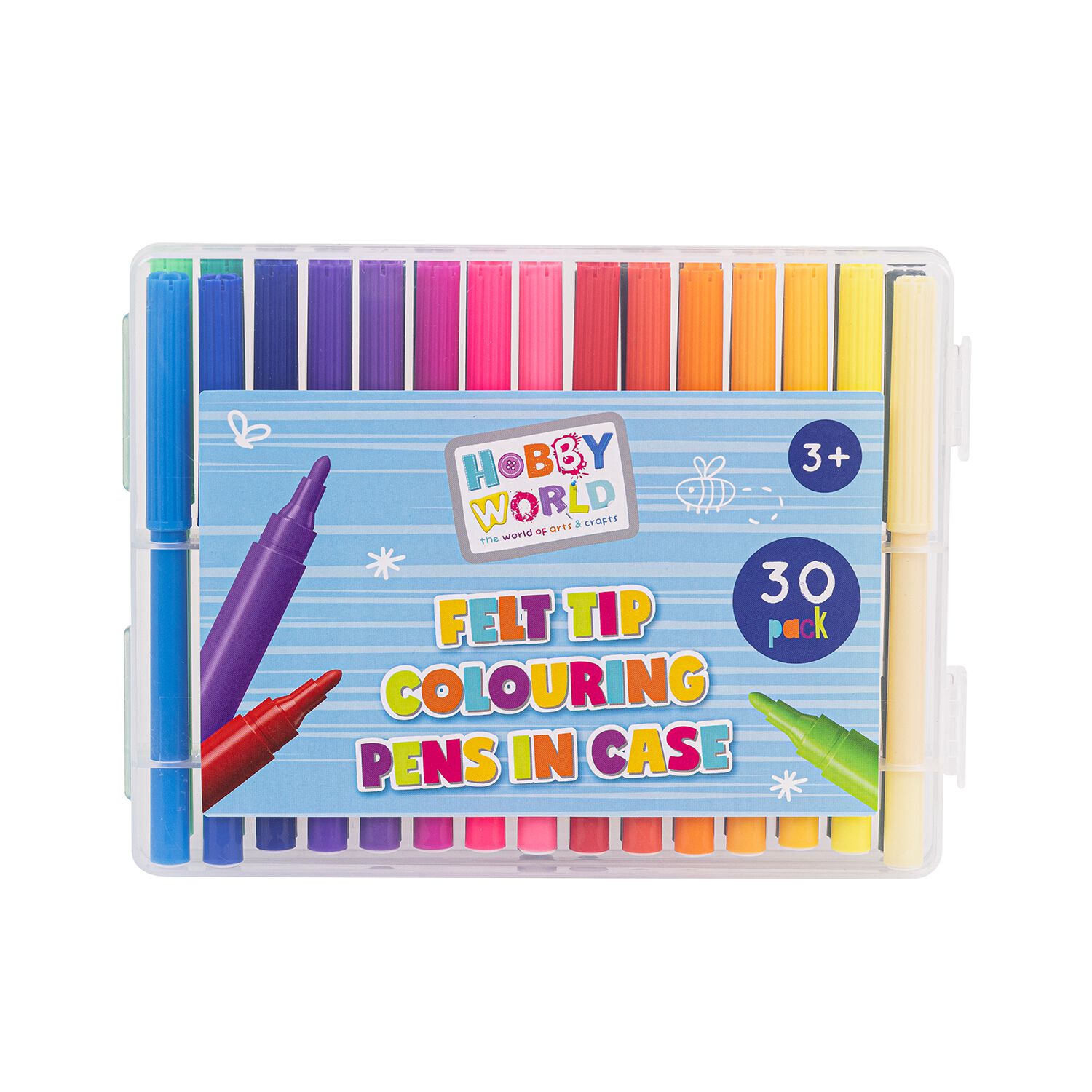 Felt Tip Colouring Pens in Case Set - Home Store + More