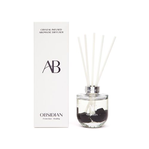 Aromabotanical Crystal Obsidian Reed Diffuser - Home Store + More