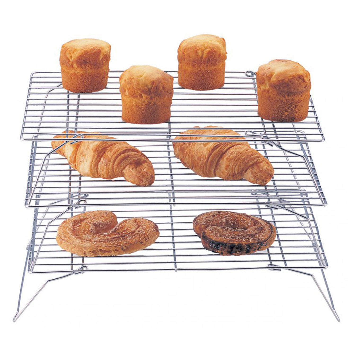 Apollo Chrome Stackable Cake Racks 3 Pack - Home Store + More