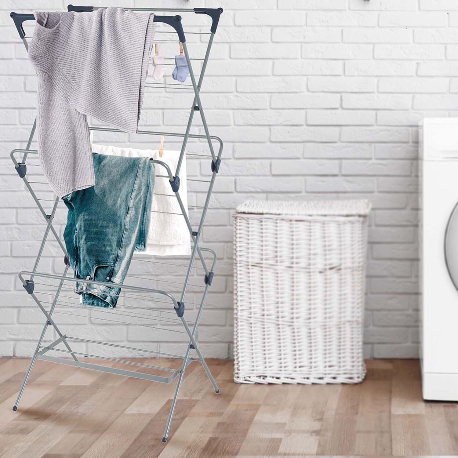 3 Tier Collapsible Clothes Airer - Home Store + More