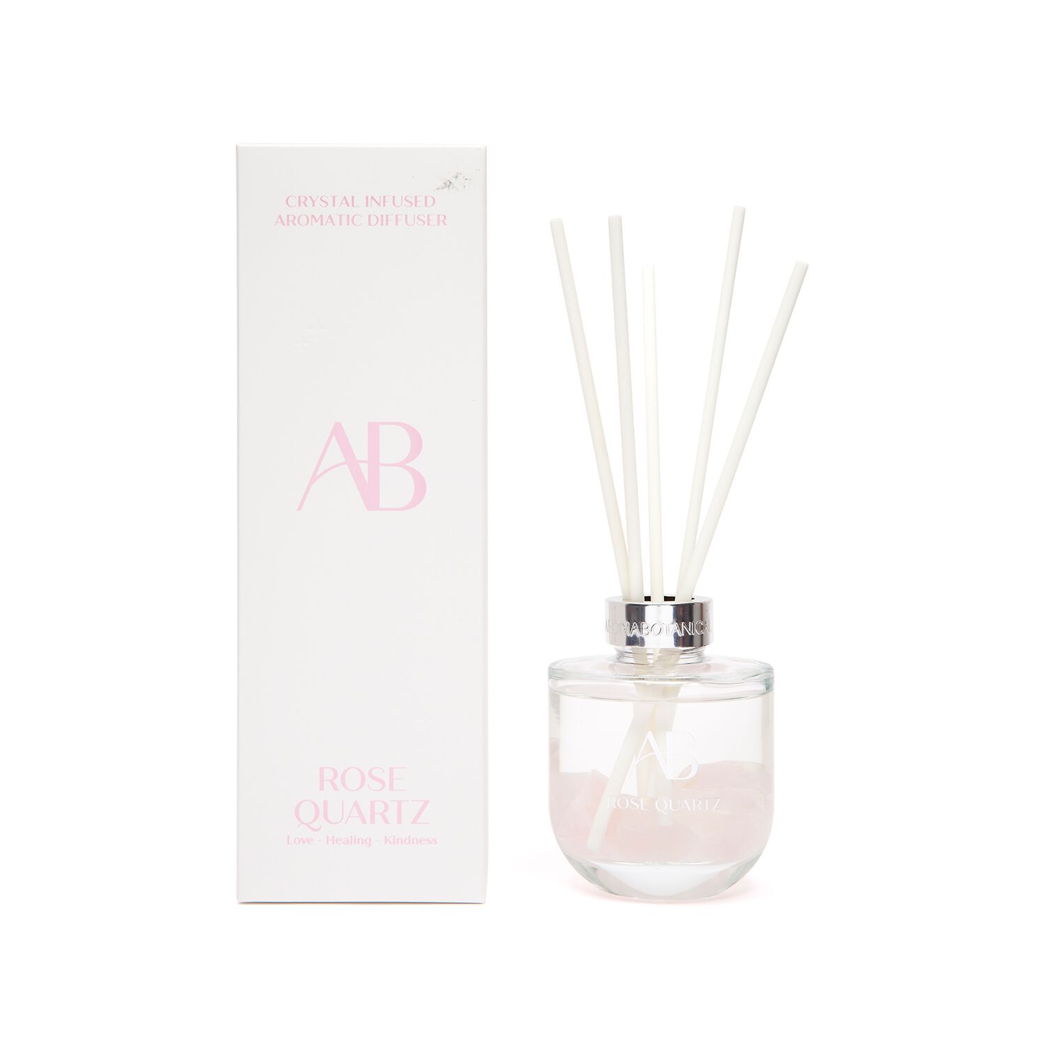 Aromabotanical Crystal Rose Quartz Reed Diffuser - Home Store + More