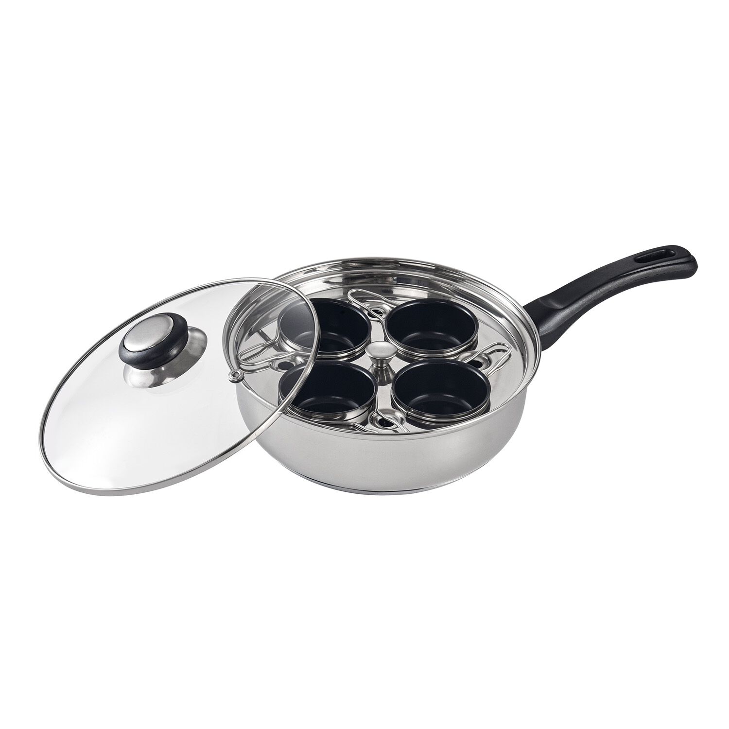 Dynamic 4 Cup Egg Poacher with Glass Lid - Home Store + More