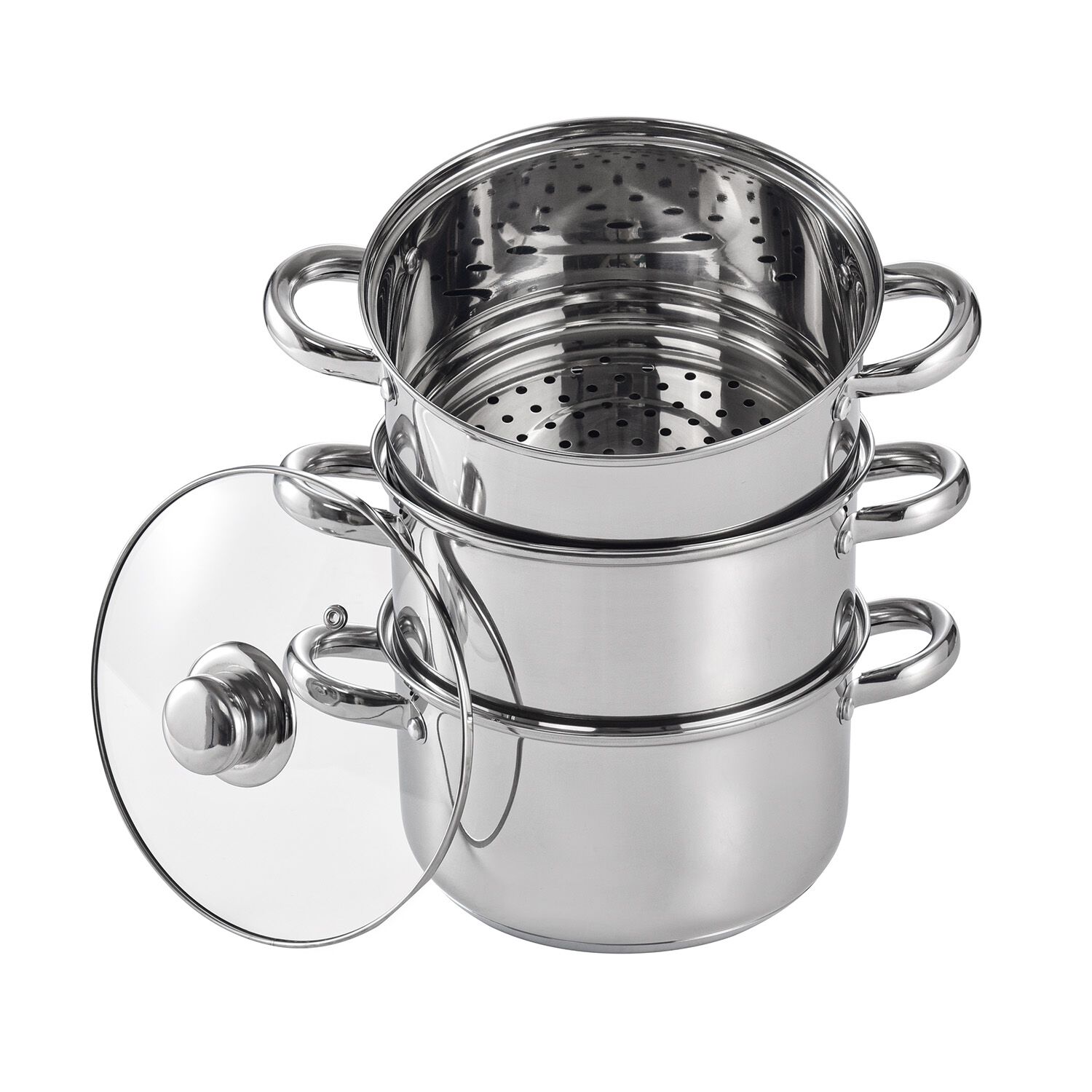 Dynamic Chef 20cm 3 Tier Food Steamer Pot Set - Home Store + More