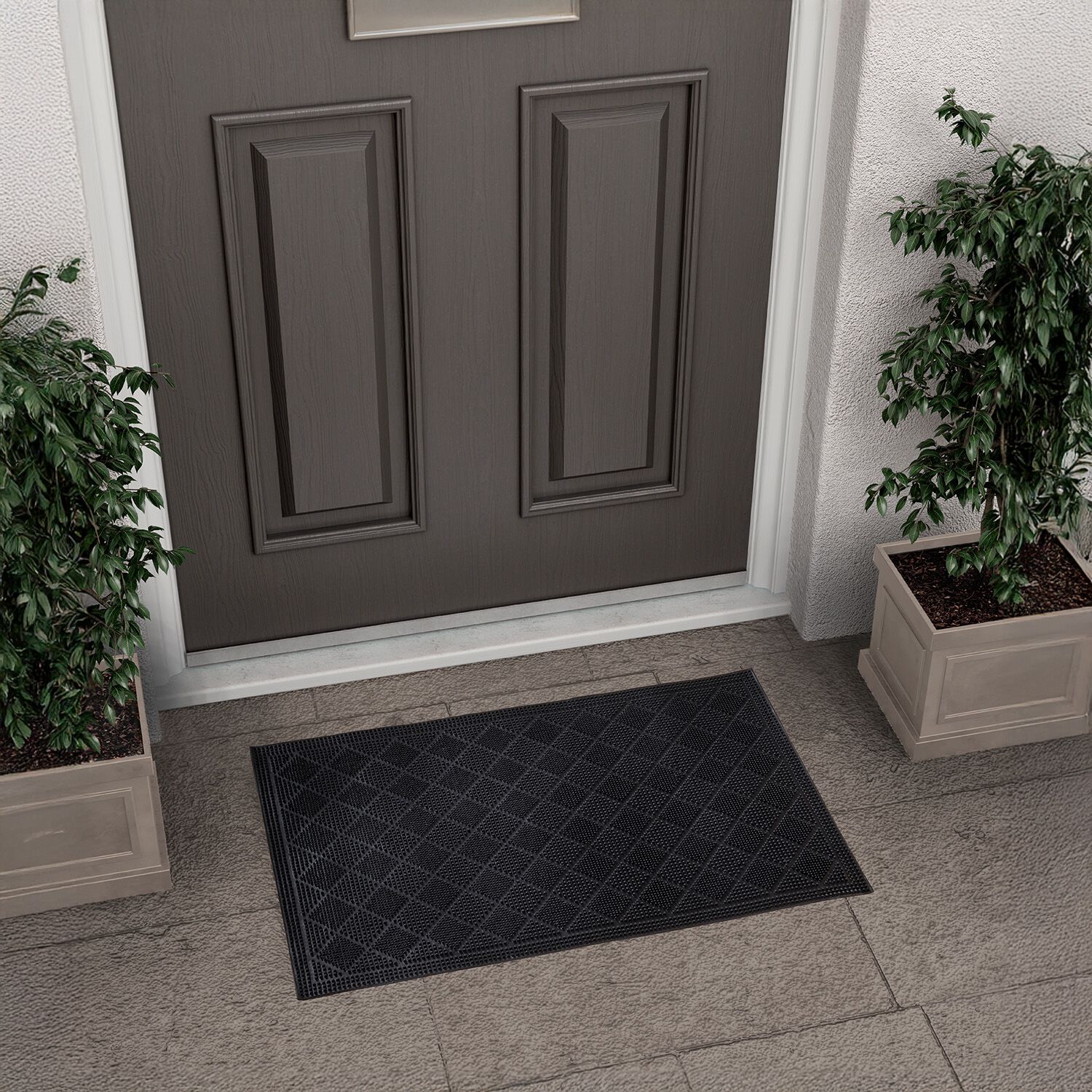 Diamond Rubber Pin Door Mat 45cm x 75cm - Home Store + More